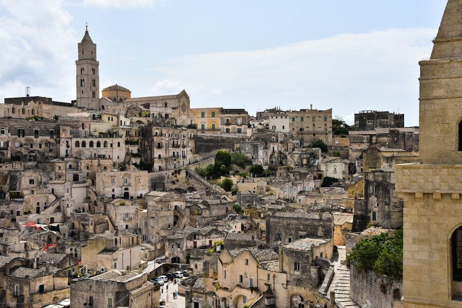 UNESCO Matera stone cityscape