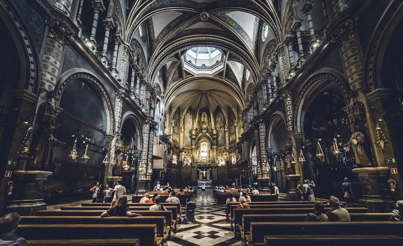 Montserrat monastery panoramic view