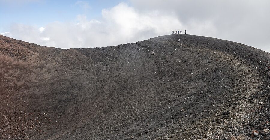 Mount Etna crater view 2024