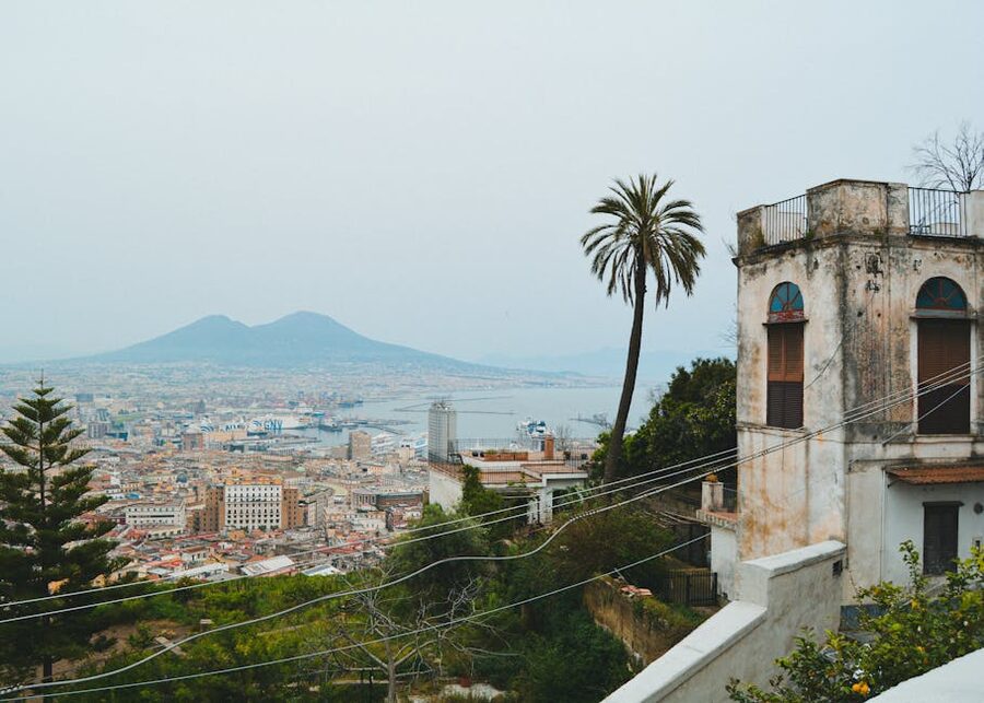 Naples Mount Vesuvius view