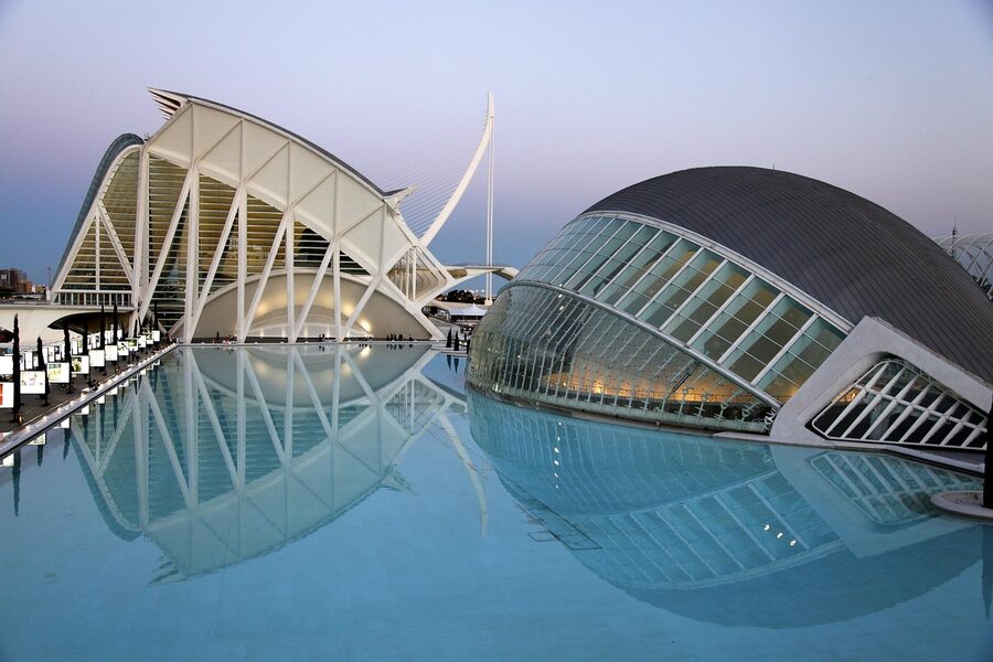 Calatrava architecture at Valencia City of Arts and Sciences