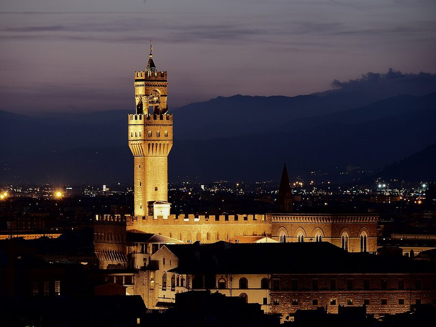 Palazzo Vecchio Florence at night