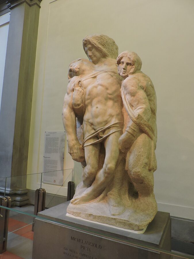 Palestrina Pieta attributed to Michelangelo at the Accademia Florence