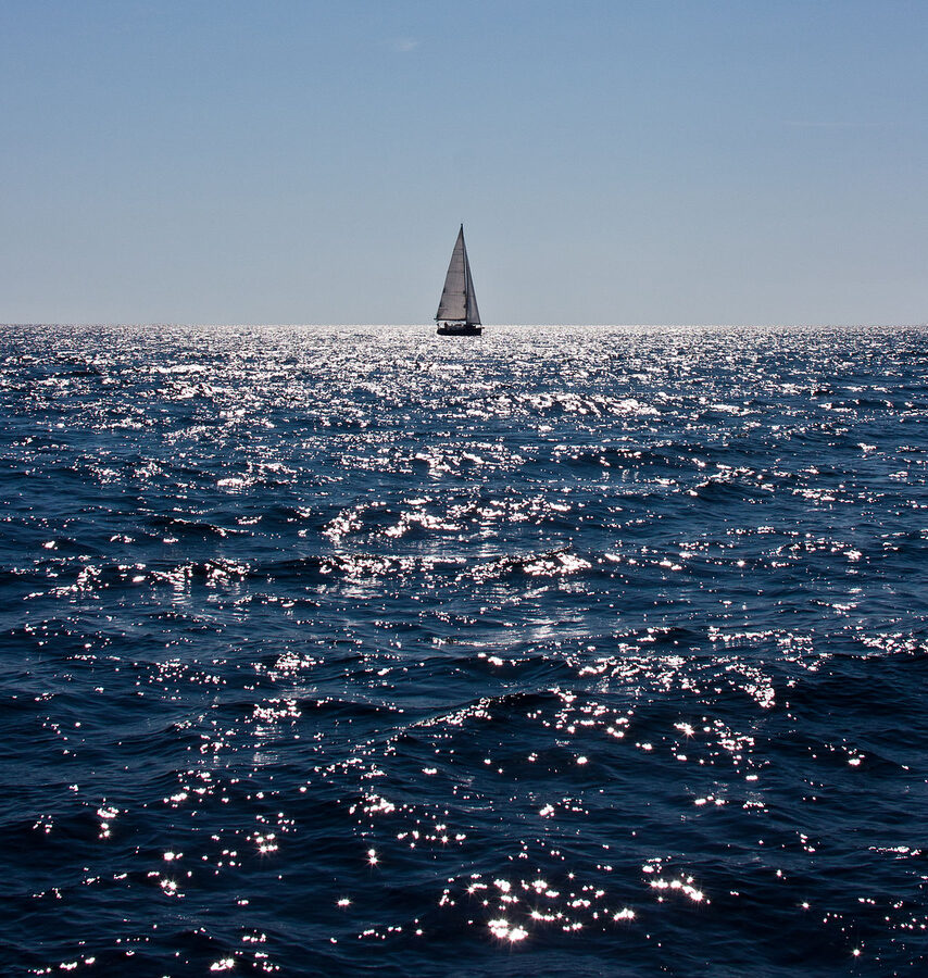 Mallorca afternoon at sea from a catamaran