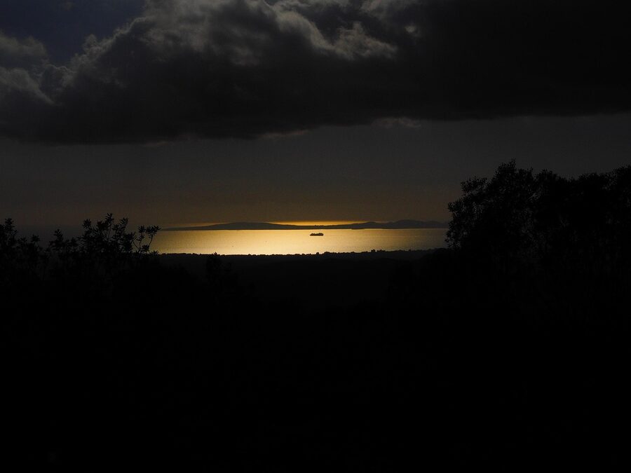 Evening light on the Mediterranean near Mallorca