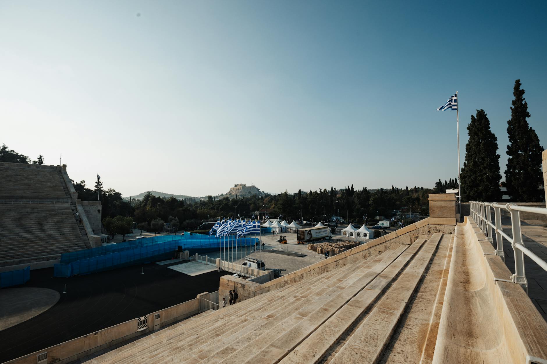 Panoramic image of the Panathenaic Stadium in Athens