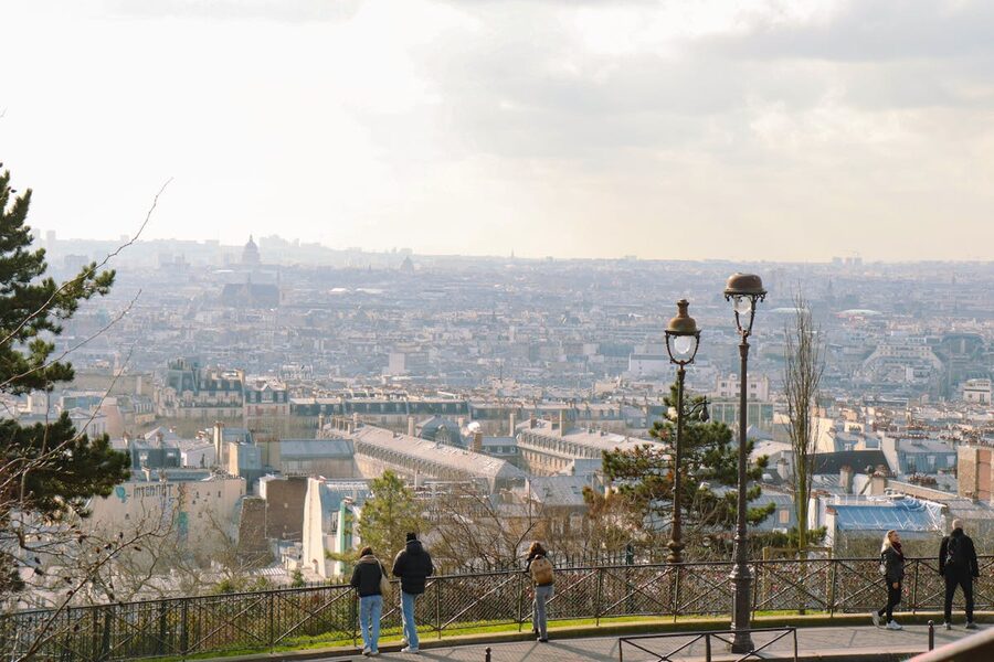 Paris skyline from Montmartre