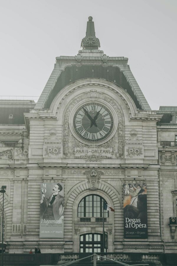 Detailed view of the iconic clock at Musée d'Orsay