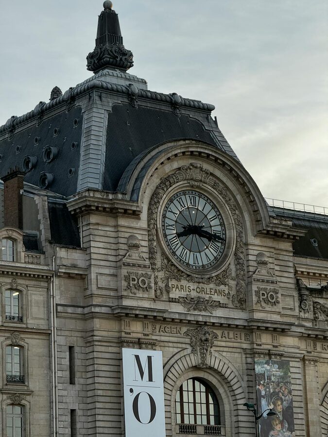 The Musée d'Orsay's clock tower from outside
