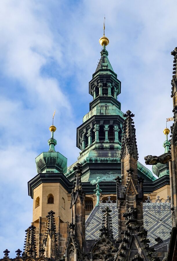 Prague Castle district view
