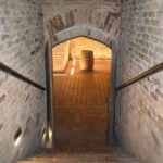 Stone cellar vaulted ceiling