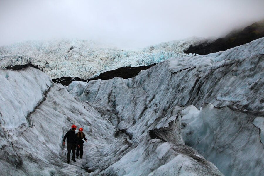 Glacier hiking adventure in Iceland