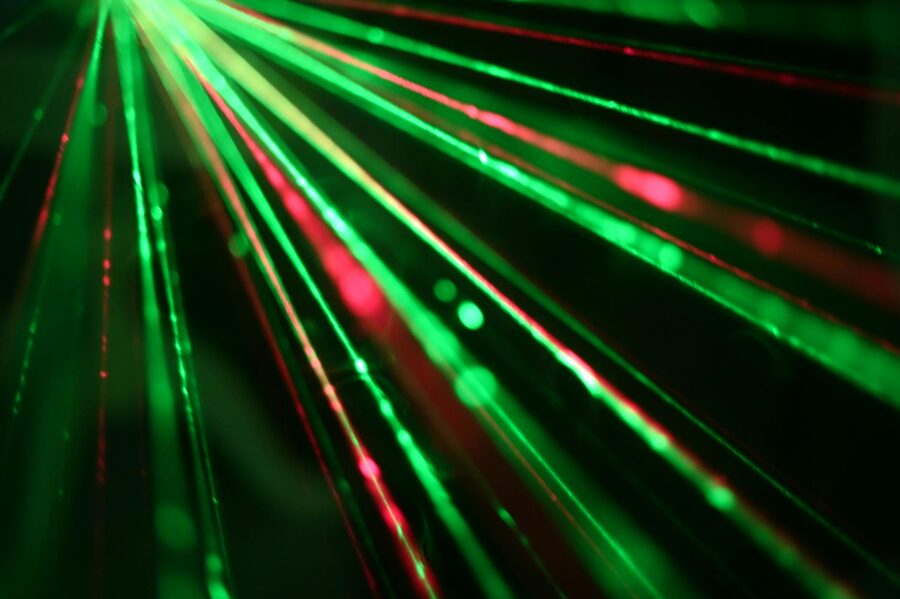 Colorful laser light show