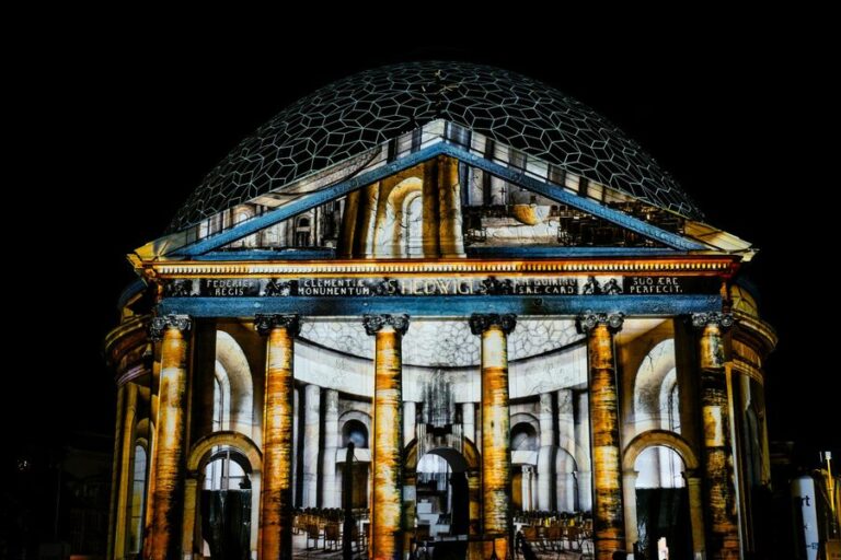 Church light projection show