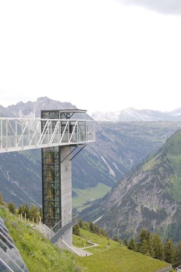 Mountain viewing platform panoramic