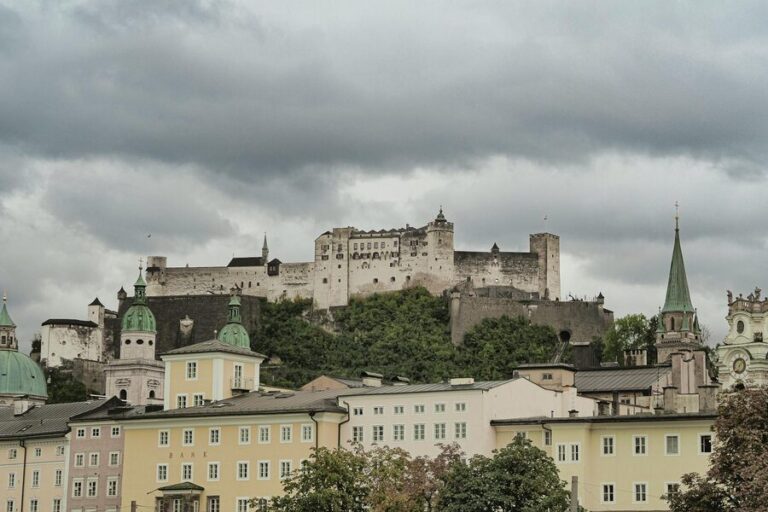 Salzburg Austria fortress cityscape