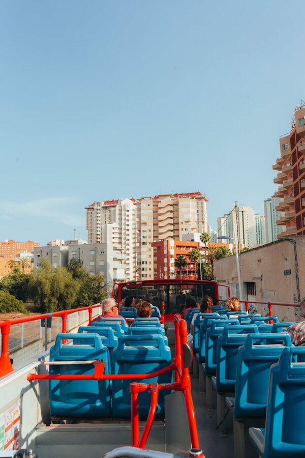 Tourist double decker bus