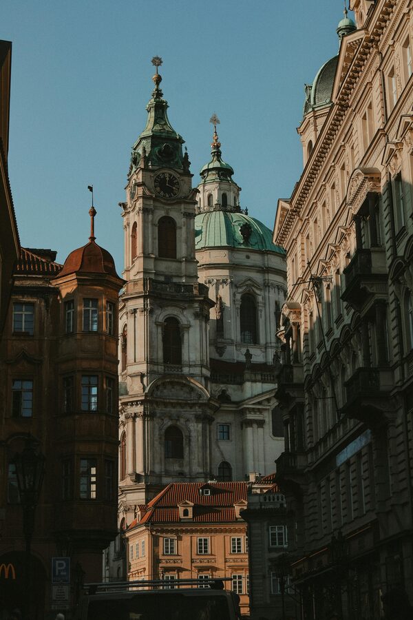 Prague historic buildings