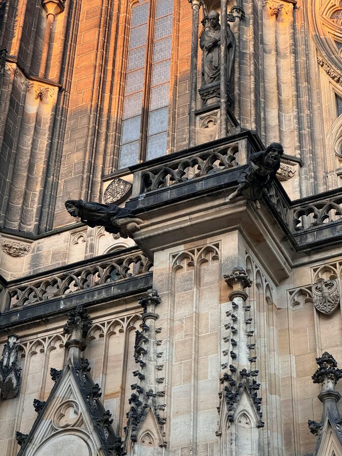 Prague Castle complex aerial view