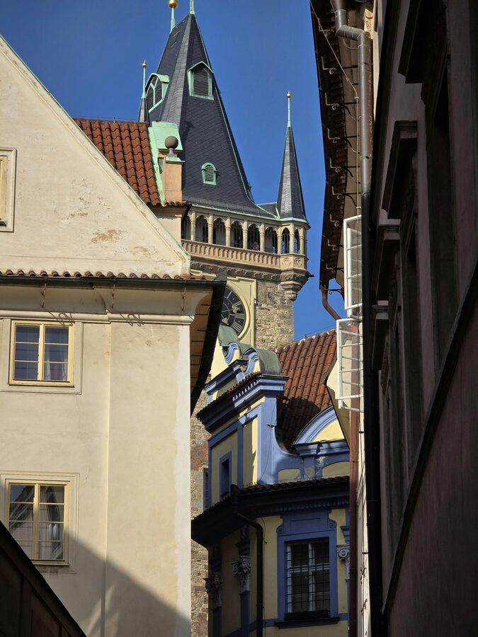 Prague old town square architecture