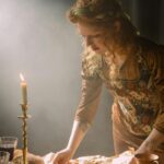 Medieval feast table setting