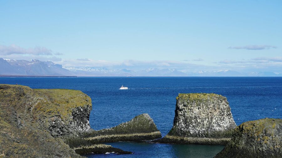Rugged coastal cliffs along the Snaefellsnes Peninsula