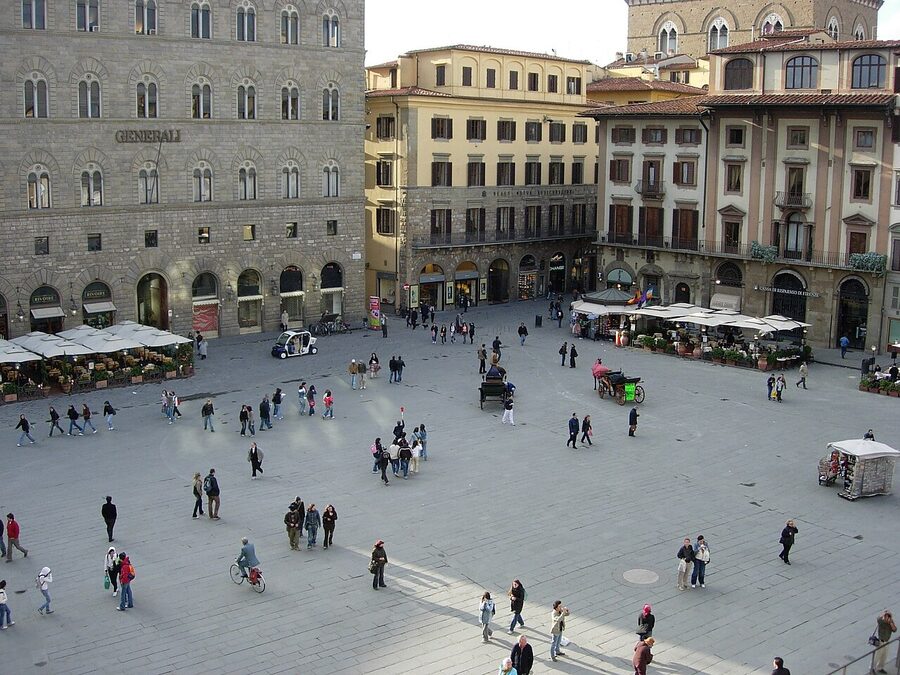 Piazza della Signoria Florence with David replica