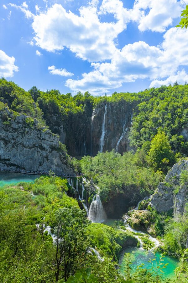 Waterfall at Plitvice Lakes National Park