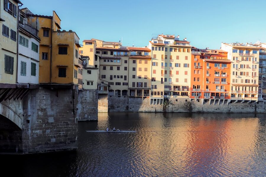 Ponte Vecchio reflections in the Arno