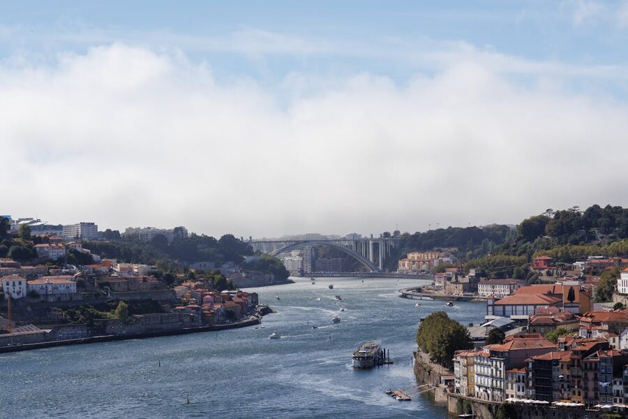 Aerial view of Porto and the Douro River