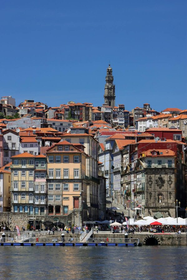 Clérigos Tower rising above Porto's skyline