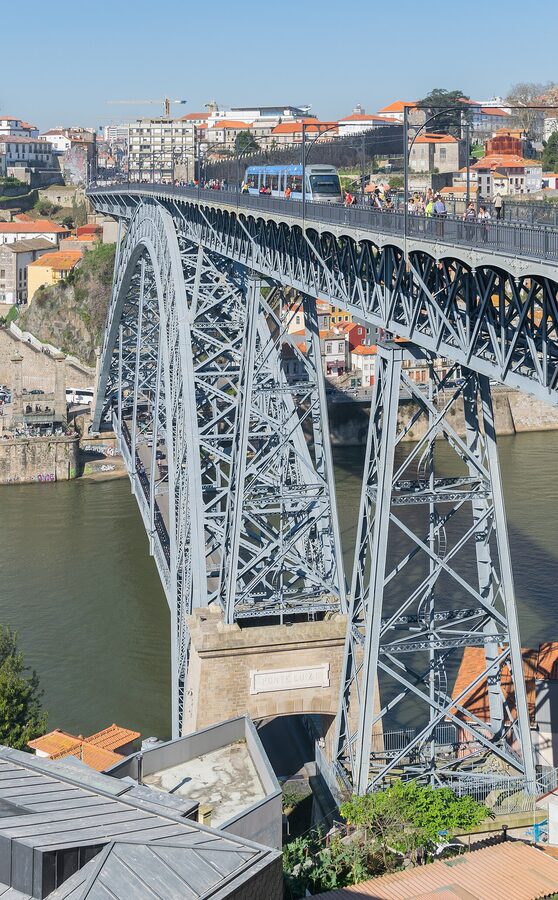 Dom Luis I bridge from Jardim do Morro Porto