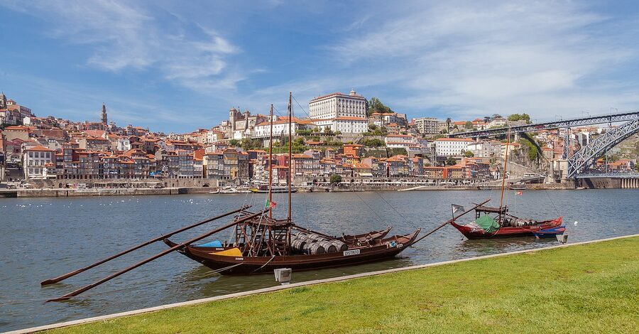 Rabelo boats on Douro Vila Nova de Gaia
