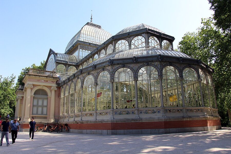 Palacio de Cristal glass pavilion Retiro Madrid