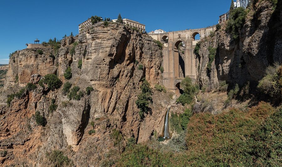 Panorama of Ronda with the El Tajo gorge