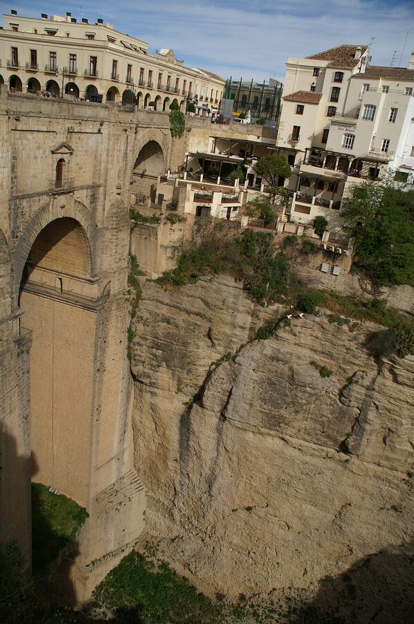 Puente Nuevo from below the El Tajo gorge