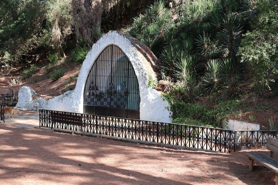 Underground chapel with ornate carvings