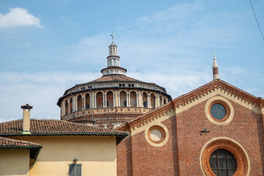 Santa Maria delle Grazie church view, Milan