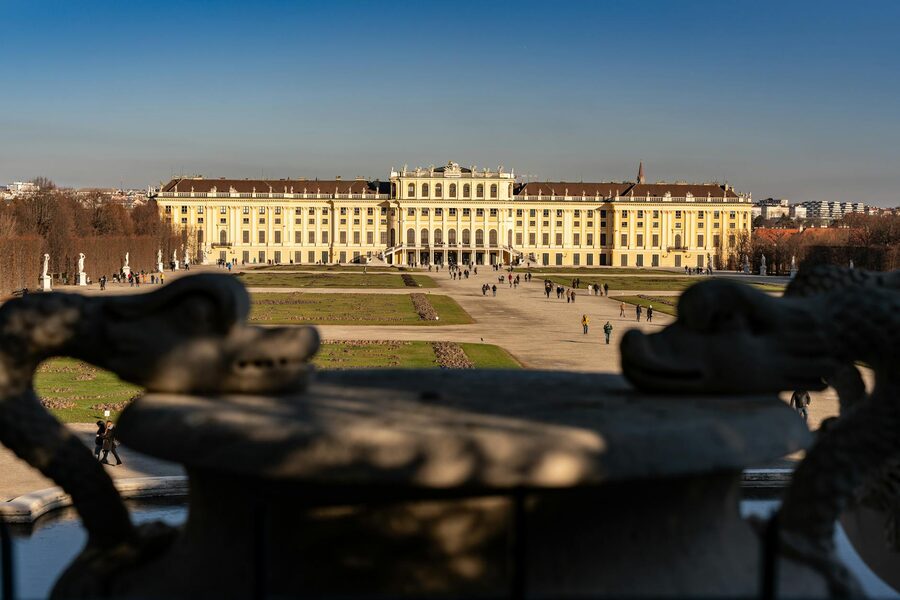 Schönbrunn garden statue