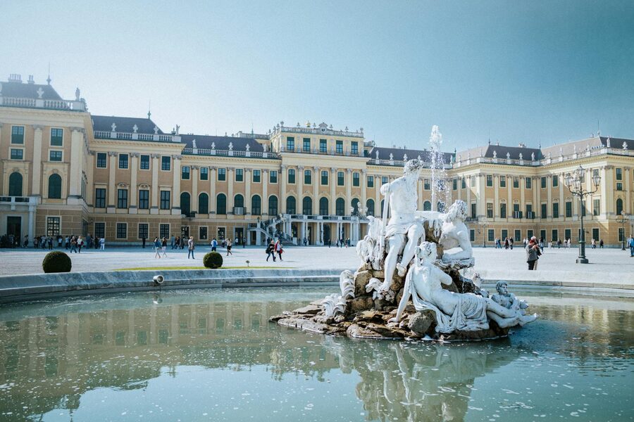 Schönbrunn Palace garden view