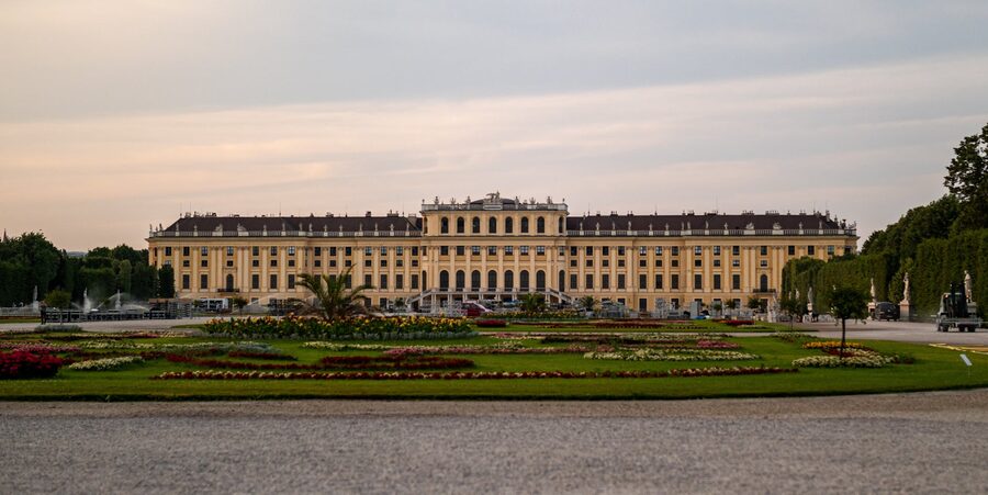 Schönbrunn Palace aerial view