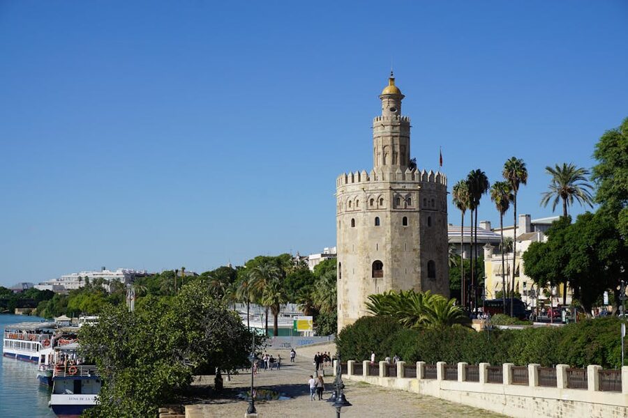 Torre del Oro Seville on a sunny day
