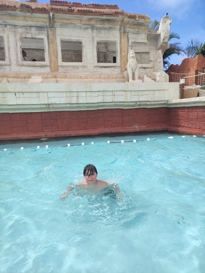 Detailed Thai decorative elements at Siam Park