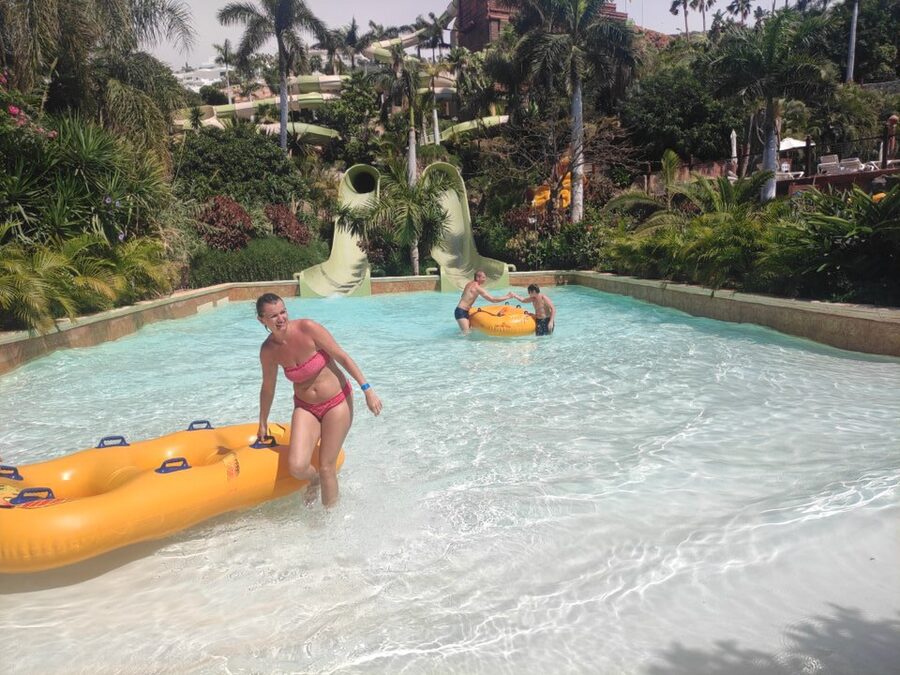 Wave Palace pool area at Siam Park