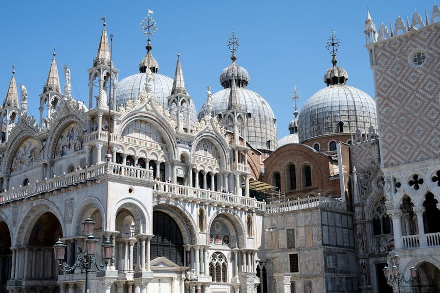 St Mark's Basilica domes architectural details