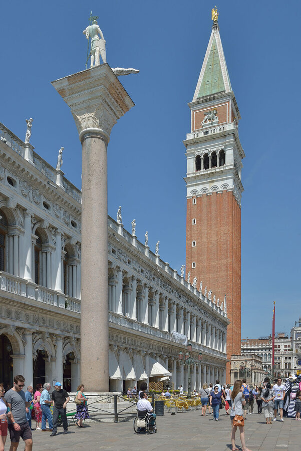 View of the Piazzetta, campanile and Biblioteca Marciana, Venice