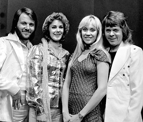 ABBA performing on TopPop TV show in 1974