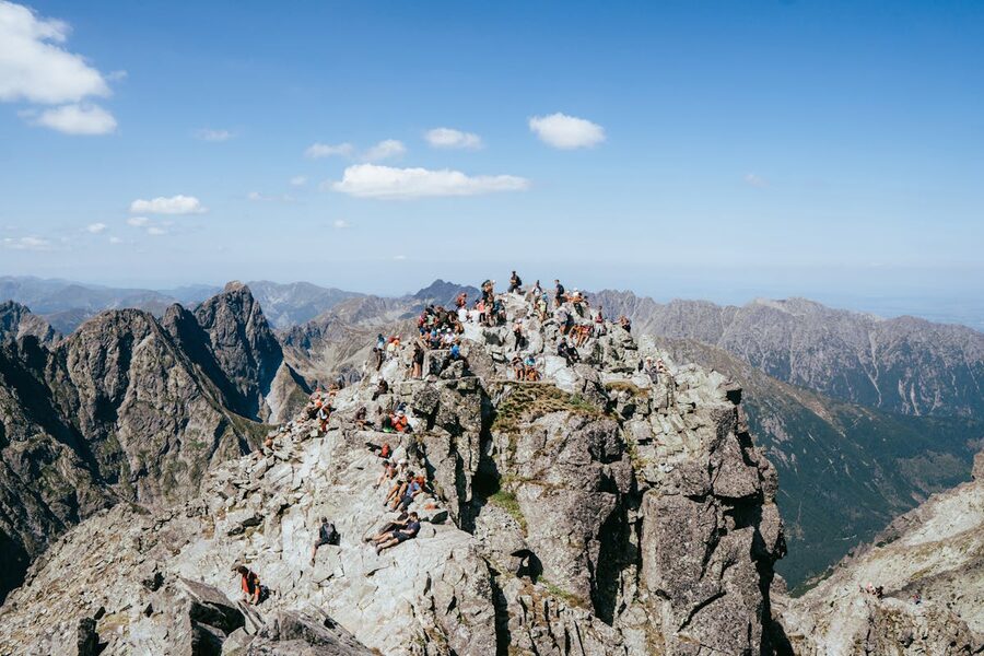 Mountain trail in the Tatra range