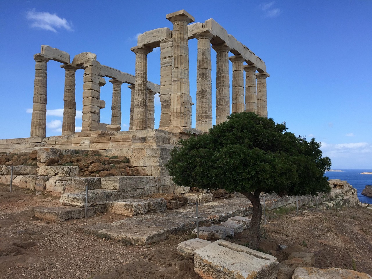 Temple of Poseidon and Greek mythology