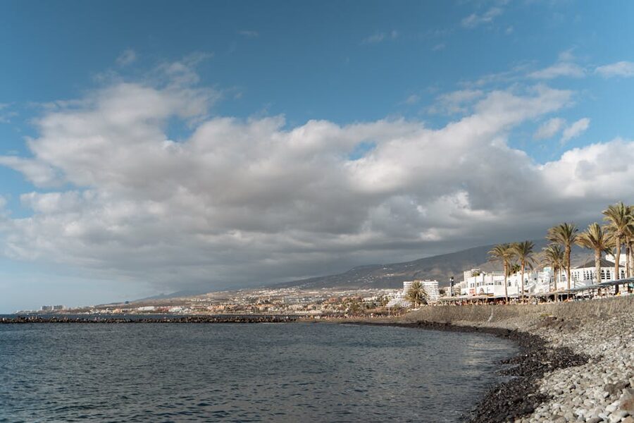 Tenerife coastline panoramic view
